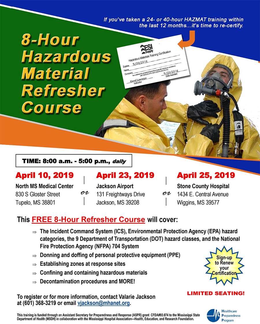 8-Hour Hazardous Material Refresher Course (Wiggins)